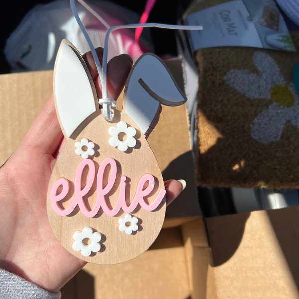 Easter Bunny Basket Tag / Easter Basket Tag / Personalized Easter ...