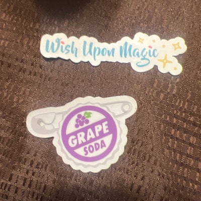 Grape Soda Pin Hidden Mickey Transparent Laptop Sticker/ Pixar Disney ...