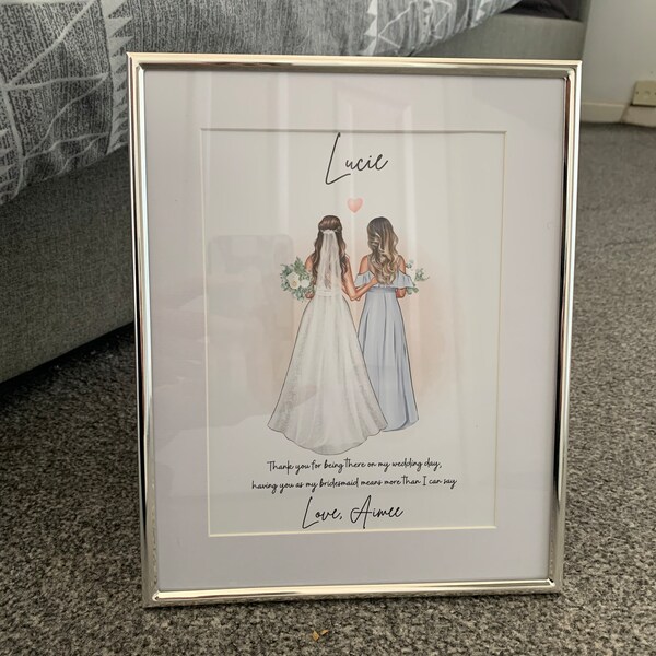 Personalised Wedding Gift for Couple,bride and Groom Custom Print ...