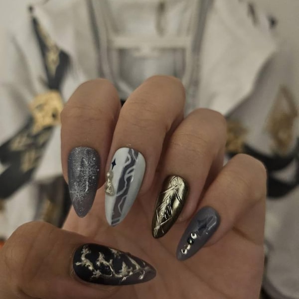 ZAYNE (love and Deep Space) Press on Nails - Etsy