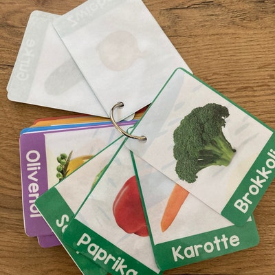 Food Groups Printable Picture-word Cards Set 48 Cards Food Flashcards ...