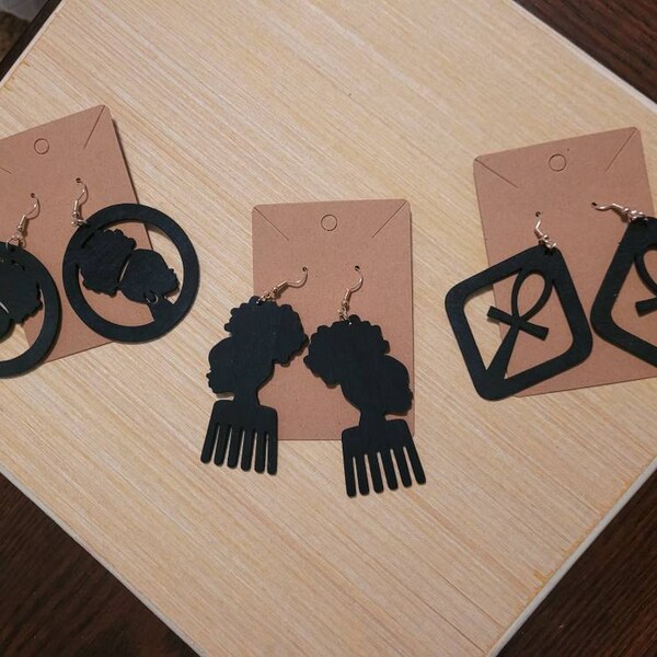 22 Earrings Bundle SVG, Afro Comb Svg, Afro Pick Svg, Afro Svg ...