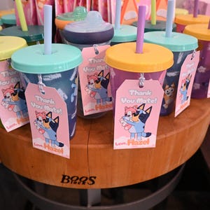 Straws Party, Bluey Party, Bingo Birthday, Bluey Decoration, Bluey ...