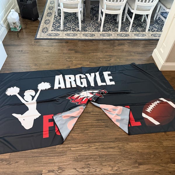 Custom School Spirit Flag: Team Cheer, Field Runner Flag - Etsy