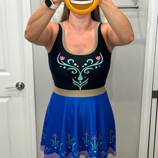 Anna Frozen Inspired Princess Running Costume Skater Dress - Etsy