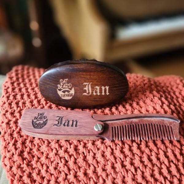 Beard Comb, Personalized Comb, Engraved Comb, Personalized Gifts, Mens ...