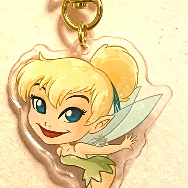 Keychains Disney Princesses Acrylic Charms Cute Gifts Heroines Ariel ...