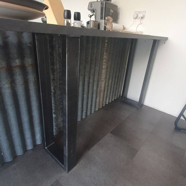 Custom Bespoke 'A' Design Box Section Retro Industrial Steel Metal ...