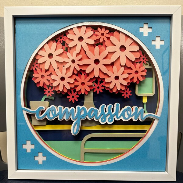 3D COMPASSION SVG- Healthcare Worker Svg - Nurse Svg - Dr Svg - Shadow ...