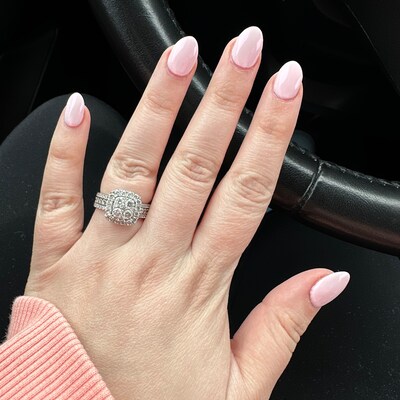 Tension Set & Channel Setting Ring, Trillion or Round Diamond Square ...