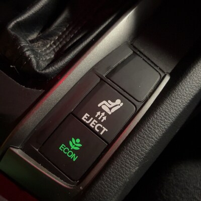 Eject Button Decal, Car Decal, Eject Passenger Button, Blank Button ...