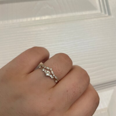 Womens Small Promise Ring, Simple Promise Ring, Dainty Gold Promise ...