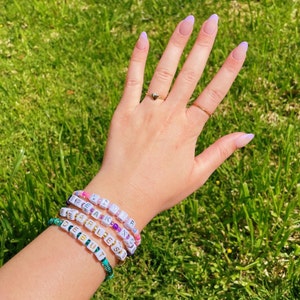 Taylor Swift Eras Tour Bracelet Set of 3 for Stacking Reputation Era - Etsy