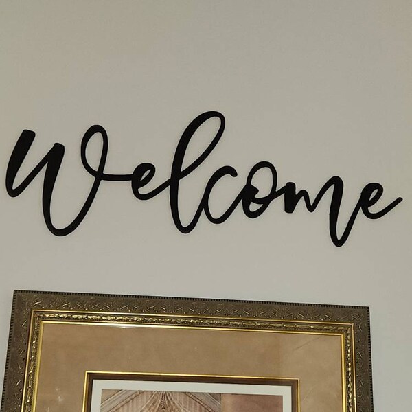 Welcome Sign - Welcome Cutout Sign - Welcome Word Cut Out - Farmhouse ...