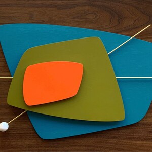 Mid Century Modern Art Abstract World Map Witco Wall Sculpture Painting ...