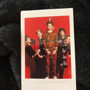 One Direction Custom Polaroids // Real Instax Mini Polaroids | Etsy