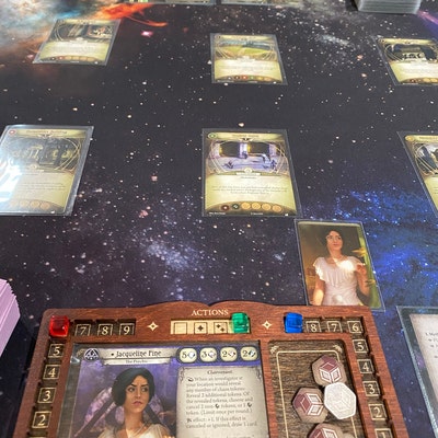 STRATA STRIKE Arkham Horror LCG Player Board Two-toned Cognac and Kona ...