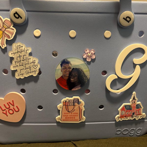 Personalized Picture Bogg Bag Charm - Custom Gift Idea - Bogg Bag ...