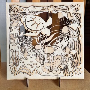 3D Astronaut Space Shadow Box, Layered Paper Cutting File, 3D Layered ...