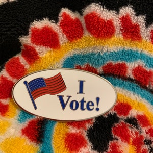 I Vote Lapel Pin Election Pin Political Pin Election | Etsy