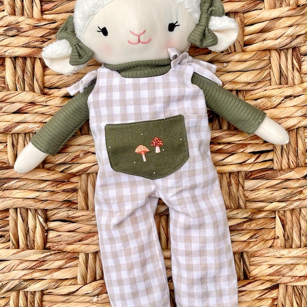 Lamb Sewing Pattern PDF - Make a Cloth Lamb Doll / Stuffed Animal Toy and Clothes for Easter ...