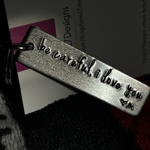 Drive Safe and Be Careful With Initials Customizable Hand Stamped Light ...