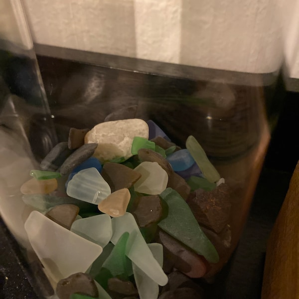 30 Pieces of Medium Sea Glass Beach Glass Frosty Tumbled Beach Glass ...