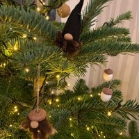 Acorn Gnome Ornaments, Holiday Decor, Grumpy Christmas Tree Ornaments ...