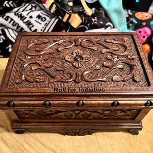 Hand Carved Puzzle Box, Blue Inlay Puzzle Box Walnut Secret Lock Box ...