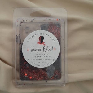 Vampire Blood Wax Melt ~ Blood Red Cherries and Pum - Vampire Wax Melts ...