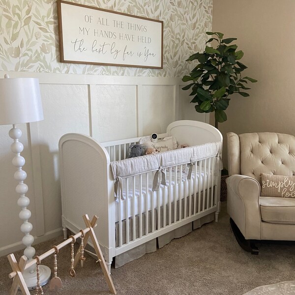 Nursery Sign | of All the Things My Hands Have Held Sign | Nursery Room ...