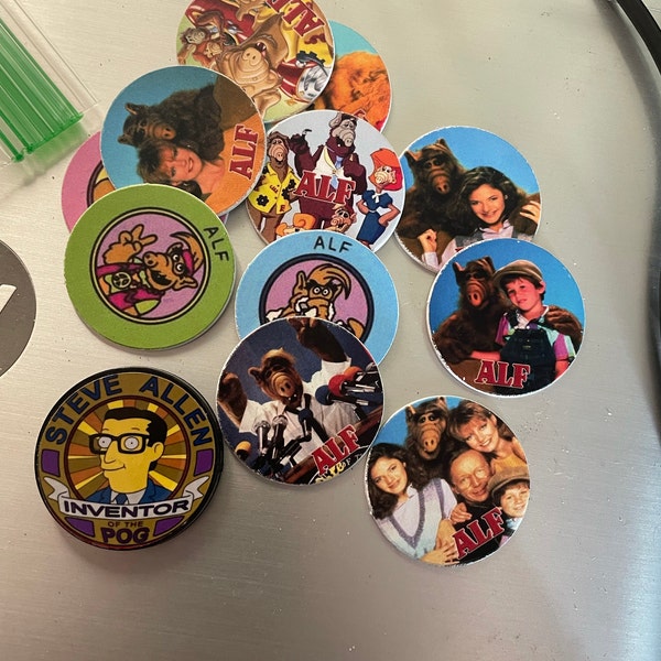 ALF TV Show Pogs Milkcaps Custom Made New Complete Set of 20 Pogs + 1 ...