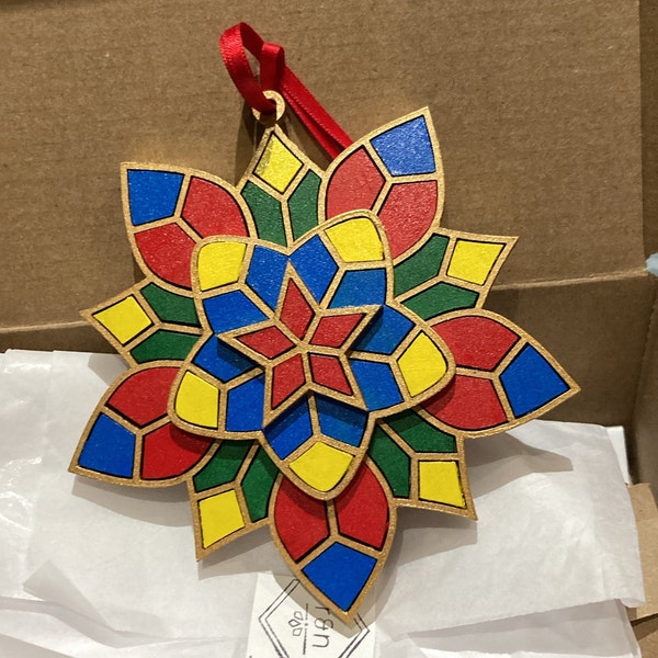 Parol Ornament Filipino Christmas Decor Philippines Inspired Gold Hand ...