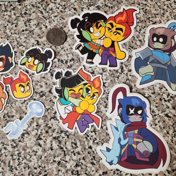 LMK the Hero and the Warrior Shipping/duo Fanmade Matted Stickers - Etsy