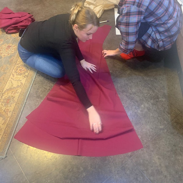 Vtg 70's Girls Tops Back Slit Opening Tie Ends Gathered Sleeves Self ...