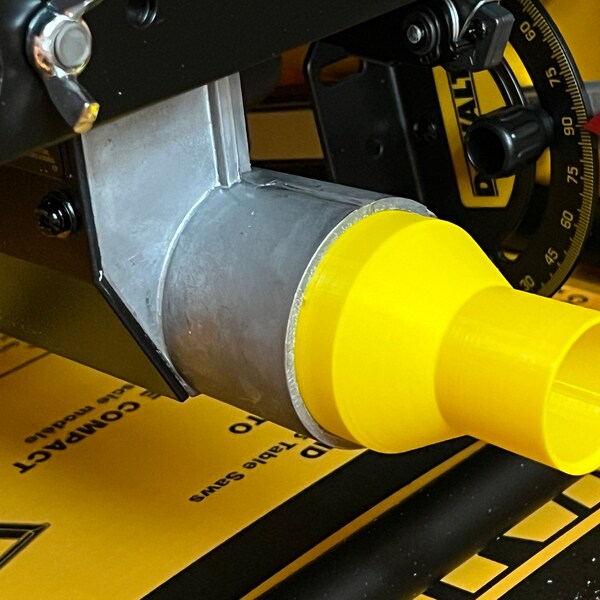 Dewalt Table Saw to 1 1/4" Vacuum Hose Adapter - DWE7491RS, DWE7485 ...