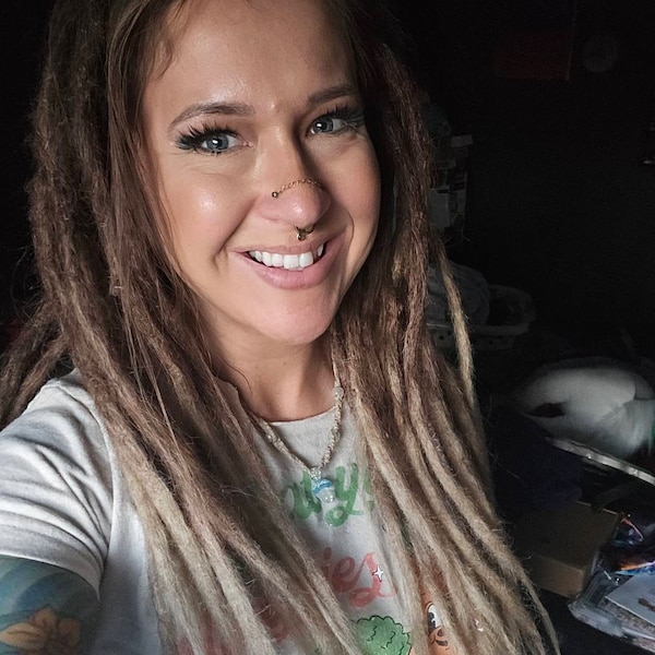 Ginger, Forest Green Dreadlocks Extensions| Crochet Textured, Super ...