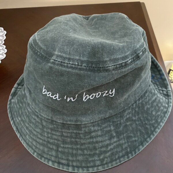 Customized Embroidered Bucket Hat Custom Text Embroidery Bucket Hat ...
