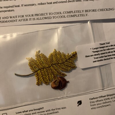 Acorns Fall Autumn Oak Embroidered Iron on Applique Patch One SMALL - Etsy