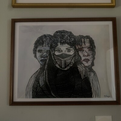 Dreamy Woman Earth Elements Abstract Oil Painting - Etsy