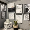 HR Office Decor, Set of 6 PRINTABLES, Human Resources Wall Art, Zoom ...