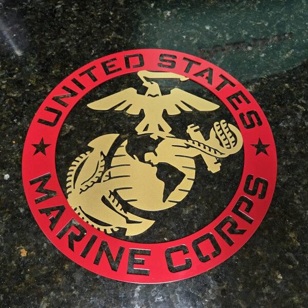 US Marine Corps Metal Sign -- Authorized Seller for USMC Logo -- USMC ...