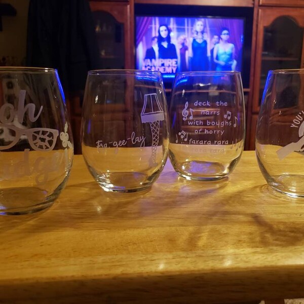 Iocane Powder Wine Glass, Etched Wine Glass,princess Wine Glass ...