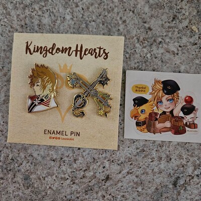 Kingdom Hearts Roxas Keyblade Hard Enamel Pin - Etsy