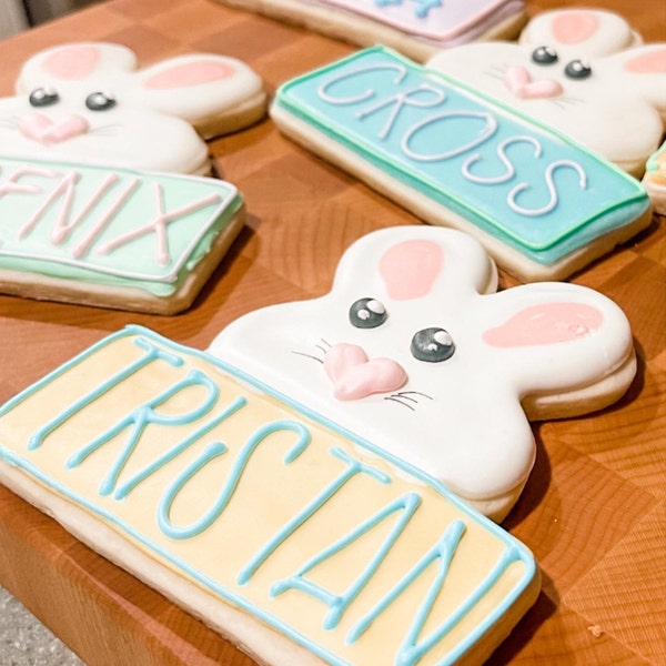 Fast Shipping!!! JL Bunny Plaque 01 Cookie Cutter, Easter Cookie Cutter ...