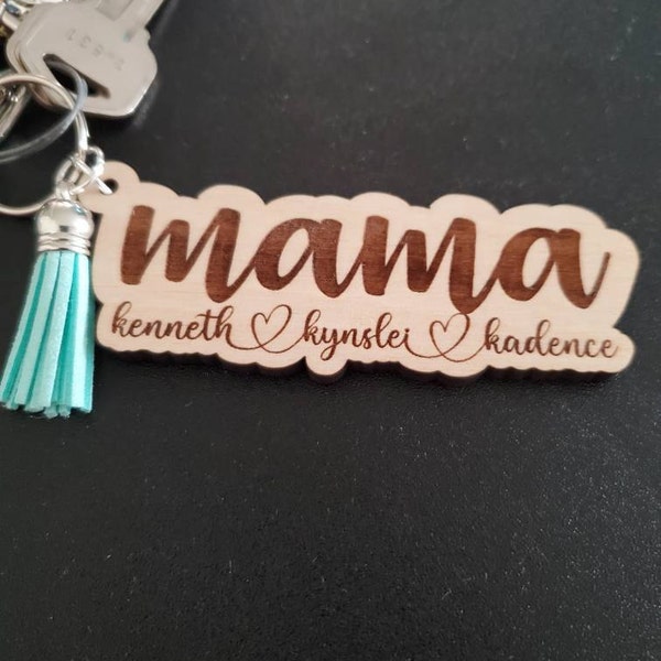 Mama Keychain, Mom Keychain, Gift for Mom, Custom Keychain, Mother’s ...