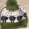 Hat Knitting Pattern Sheep Hat Knit Beanie Sized Baby-adult Knit Hat ...