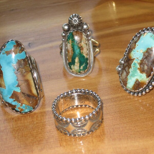 Sacred White Buffalo Turquoise Ring/southwestern/ Artisan Silver ...