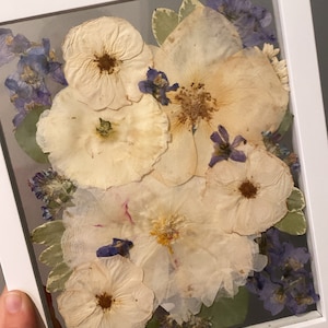 11x14 Custom Floral Shadow Box Wedding Flower Shadow Box - Etsy