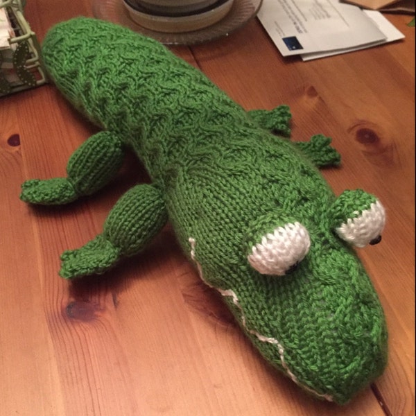 Miles the Crocodile Toy Knitting Pattern - Etsy